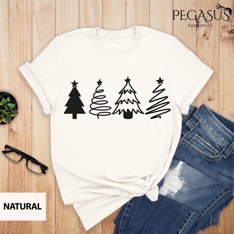 Christmas Trees Shirt, Pine Trees, Nature Lover Gift, Holiday Shirt ...