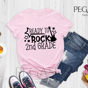 Ready to Rock 2nd Grade Shirt Back to School T-shirt School - Etsy