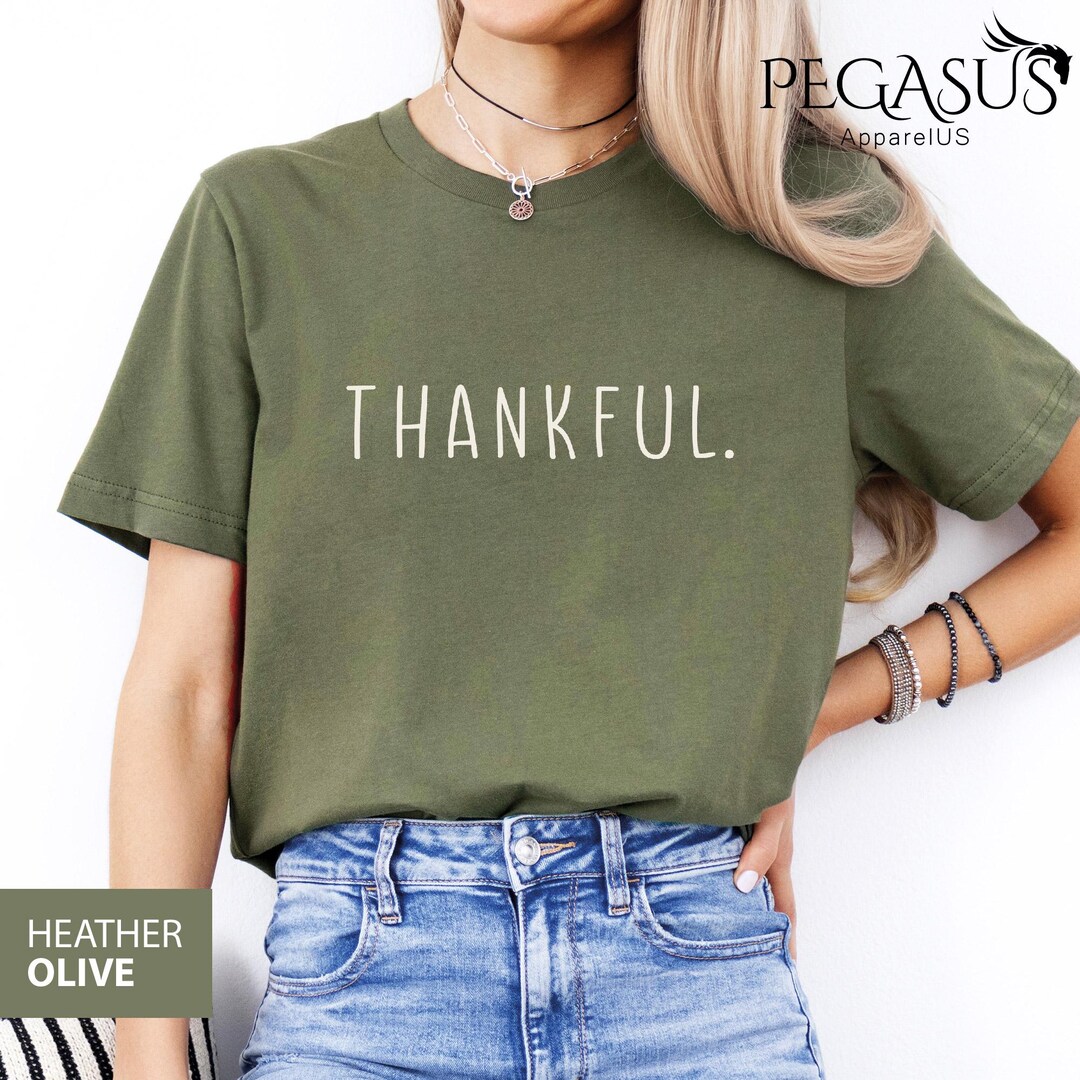 Thankful Shirt, Thanksgiving Shirt, Cute Fall Crewneck, Fall Shirt ...
