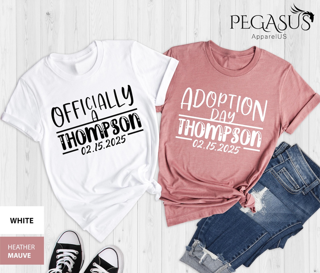Custom Name Adoption Day Family Shirts, Adoption Day Shirt, Matching ...
