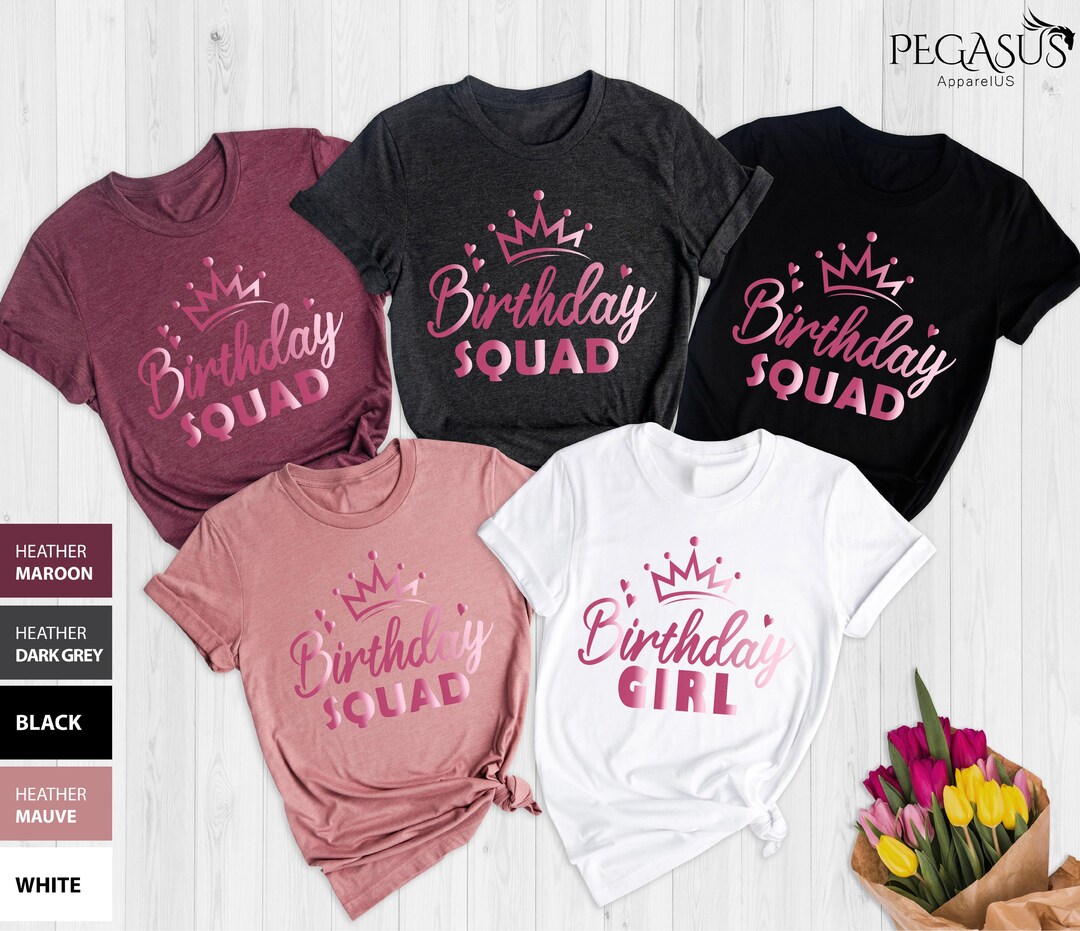 Birthday Squad Shirts, Birthday Party Shirts, Birthday Girl Shirt ...