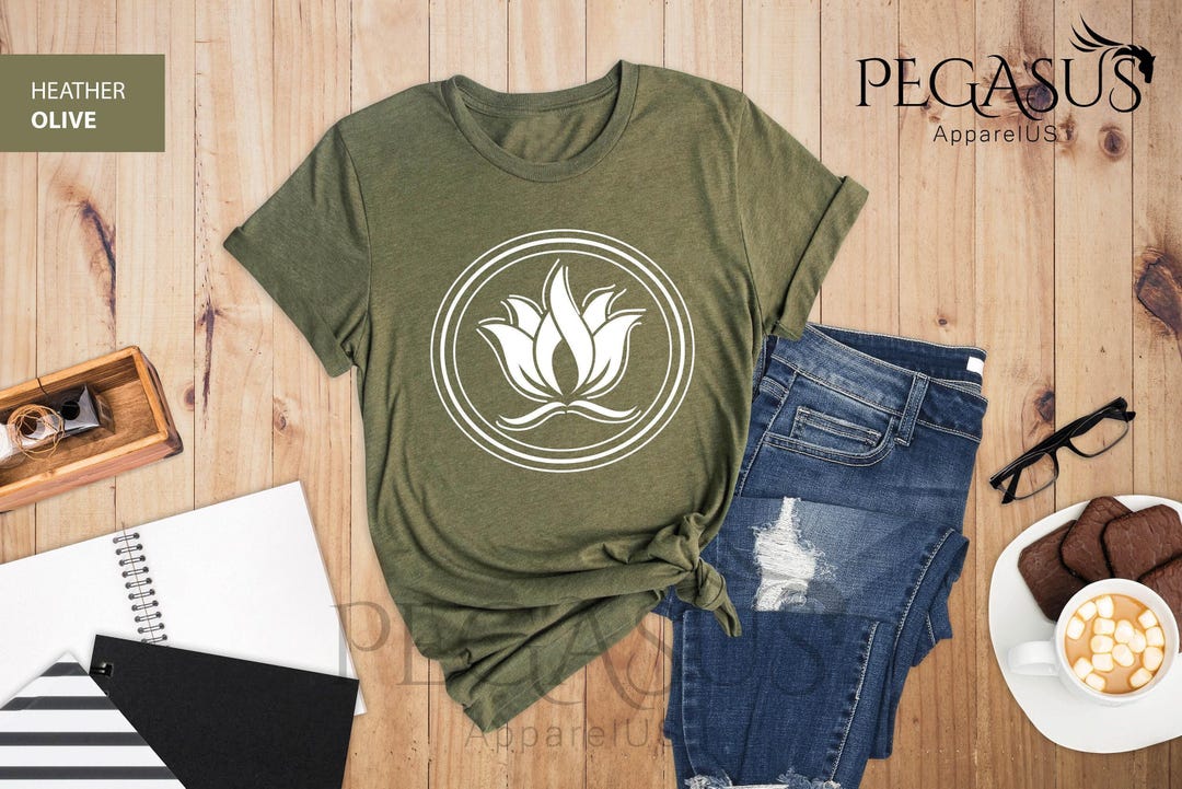 Lotus Flower Shirt, Lotus Shirt, Minimalist Tee, Gift for Mom, Flower ...