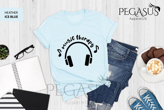 Music Therapy Shirt Music Therapy Headphone T Shirt Music - Etsy