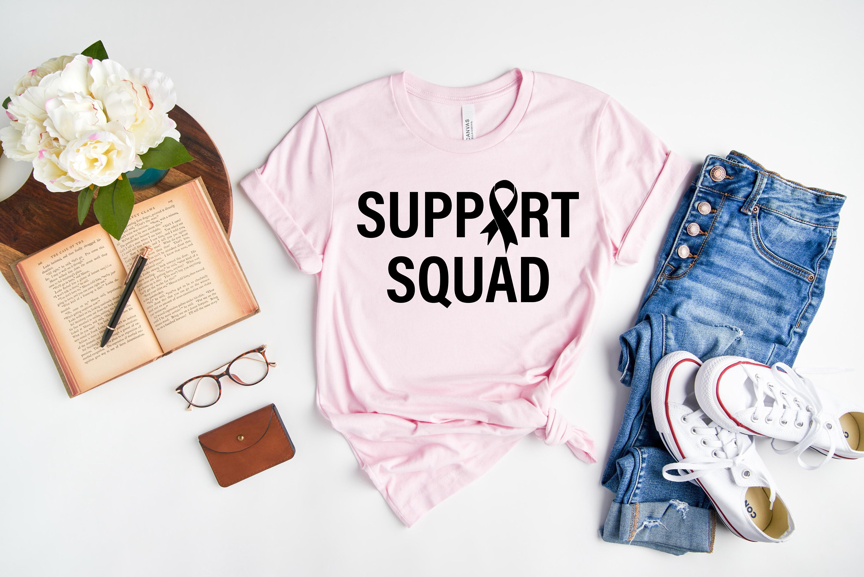 Support Squad T-shirt Breast Cancer Support Squad Shirt | Etsy
