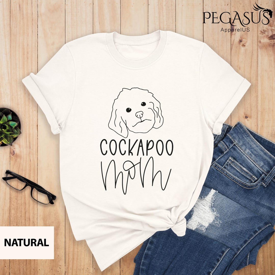 Cockapoo Mom T-shirt, Cockapoo Mum, Cute Dog Mama Shirt, Funny Animal ...
