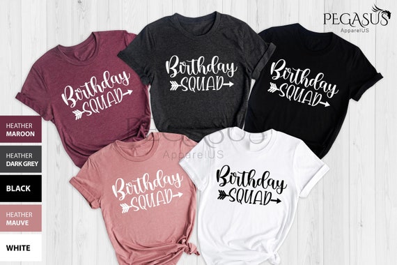Birthday Squad Shirts Birthday Team Shirt Birthday Party - Etsy