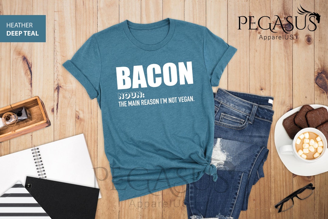 Bacon Lover Shirt, Bacon Shirt, Bacon Gift, Funny Bacon Shirt, Meat ...