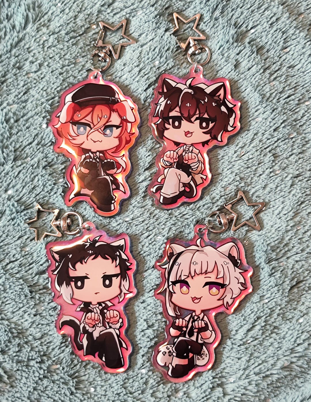 Bungo Stay Dogs BSD Keychains, Soukoku and Shin Soukoku/dazai Osamu ...