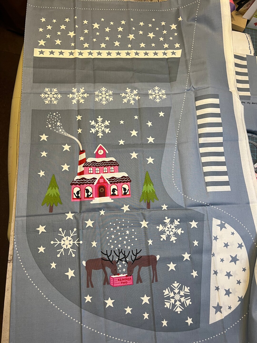 Lewis & Irene, Threaded With Love, Christmas Glow Stocking Panel - Etsy