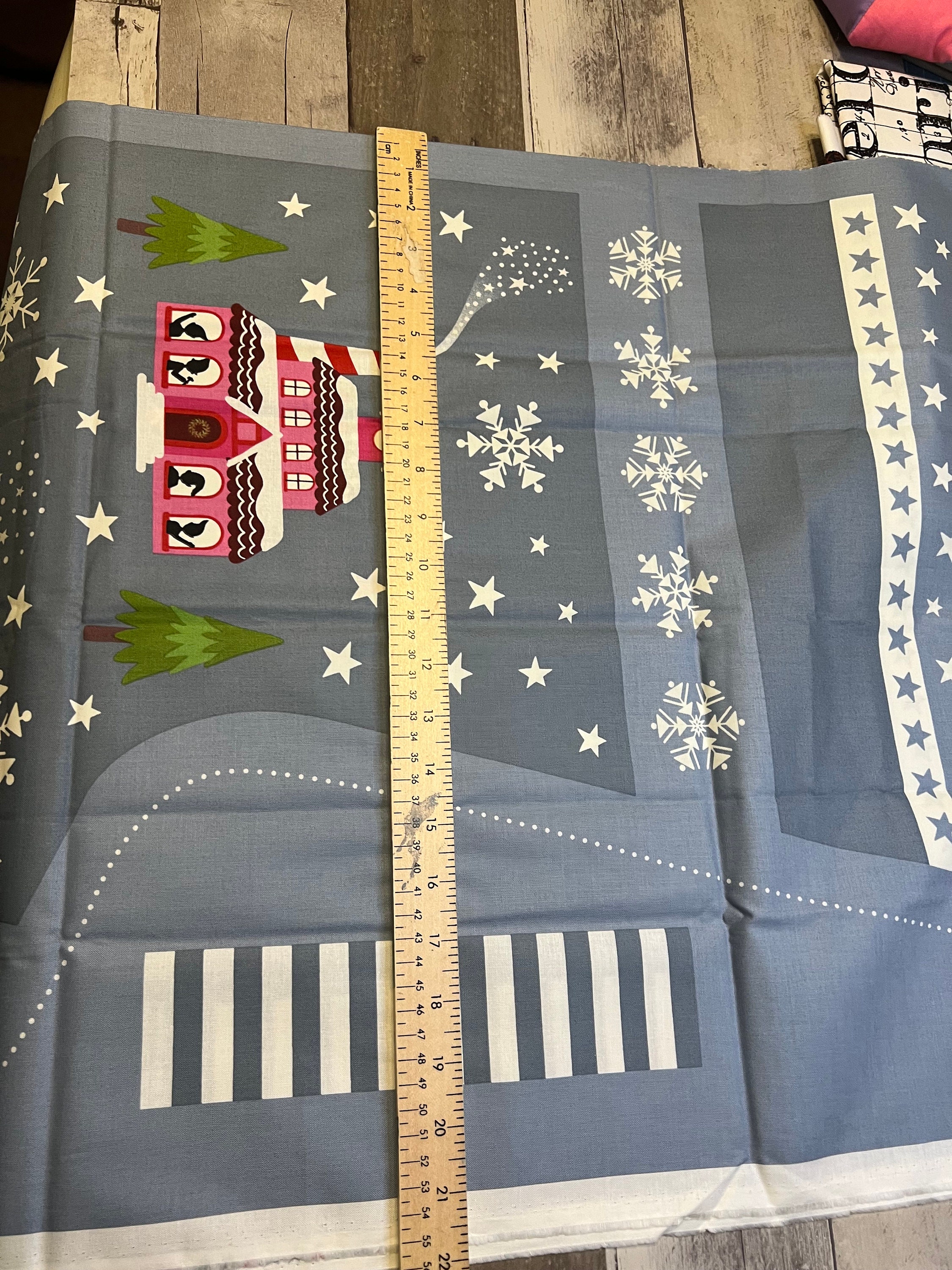 Lewis & Irene, Threaded With Love, Christmas Glow Stocking Panel - Etsy