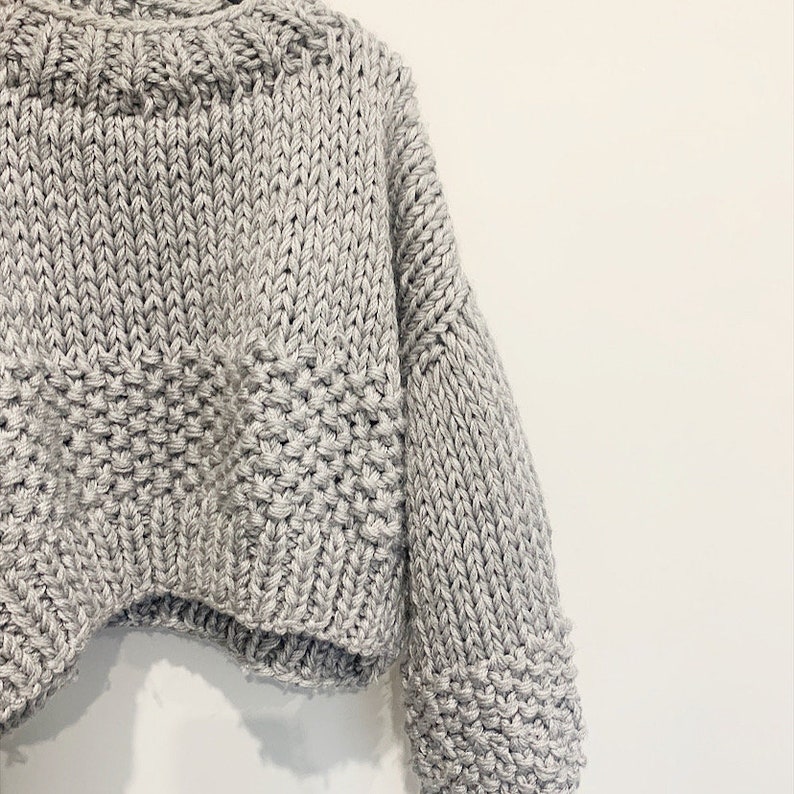 Chunky Knit Jumper Pattern: the Sunday Brunch, Beginner Friendly (PDF ...