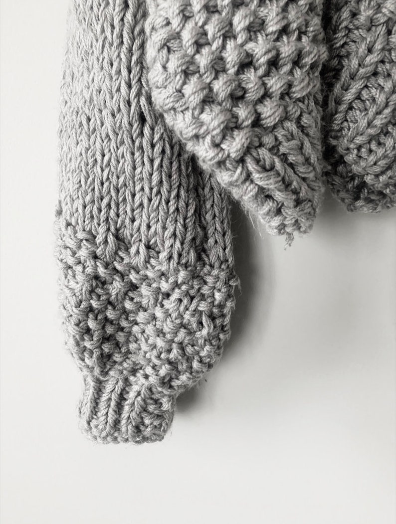 Chunky Knit Jumper Pattern: the Sunday Brunch, Beginner Friendly (PDF ...