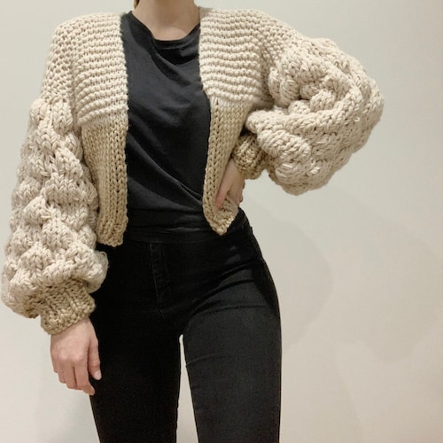 Chunky Knitted Sweater Pattern PDF Knitting Pattern by Girl - Etsy ...