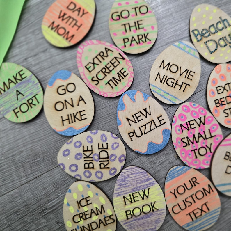 Easter Egg Reward Tokens: Scavenger Hunt Fillers, Kids Easter Gift - Etsy