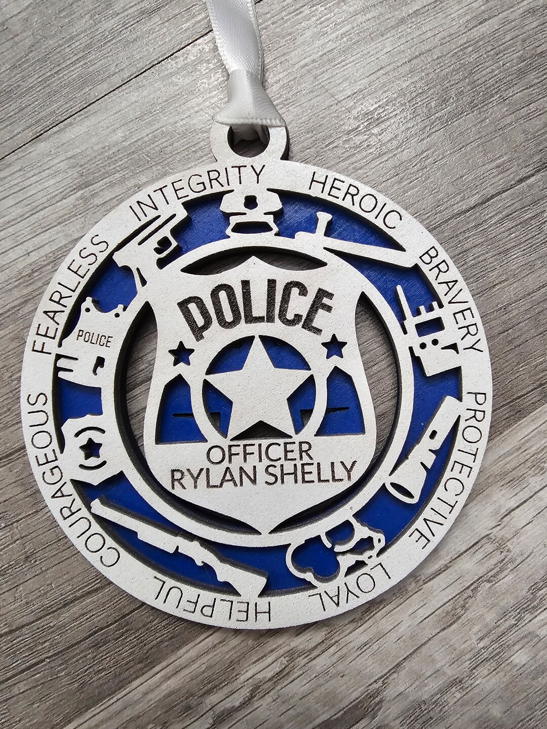 Police Ornament Ornament, American Ornament, Police Officer Gift, First ...
