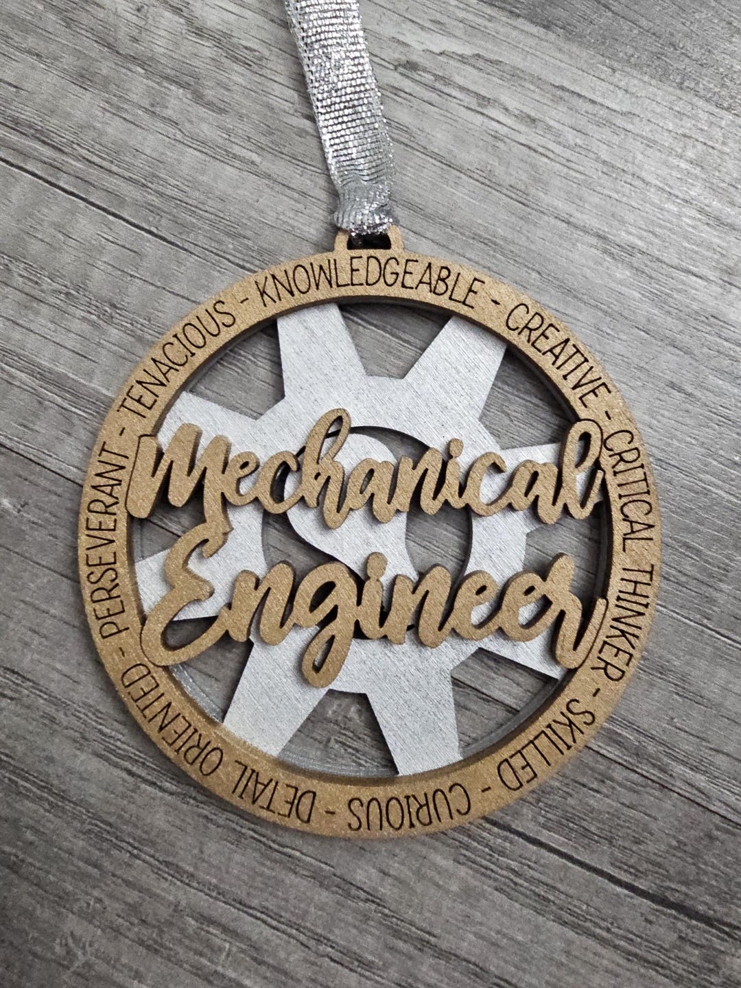 Laser Cut Mechanical Engineer Christmas Ornament: Personalized Tree ...