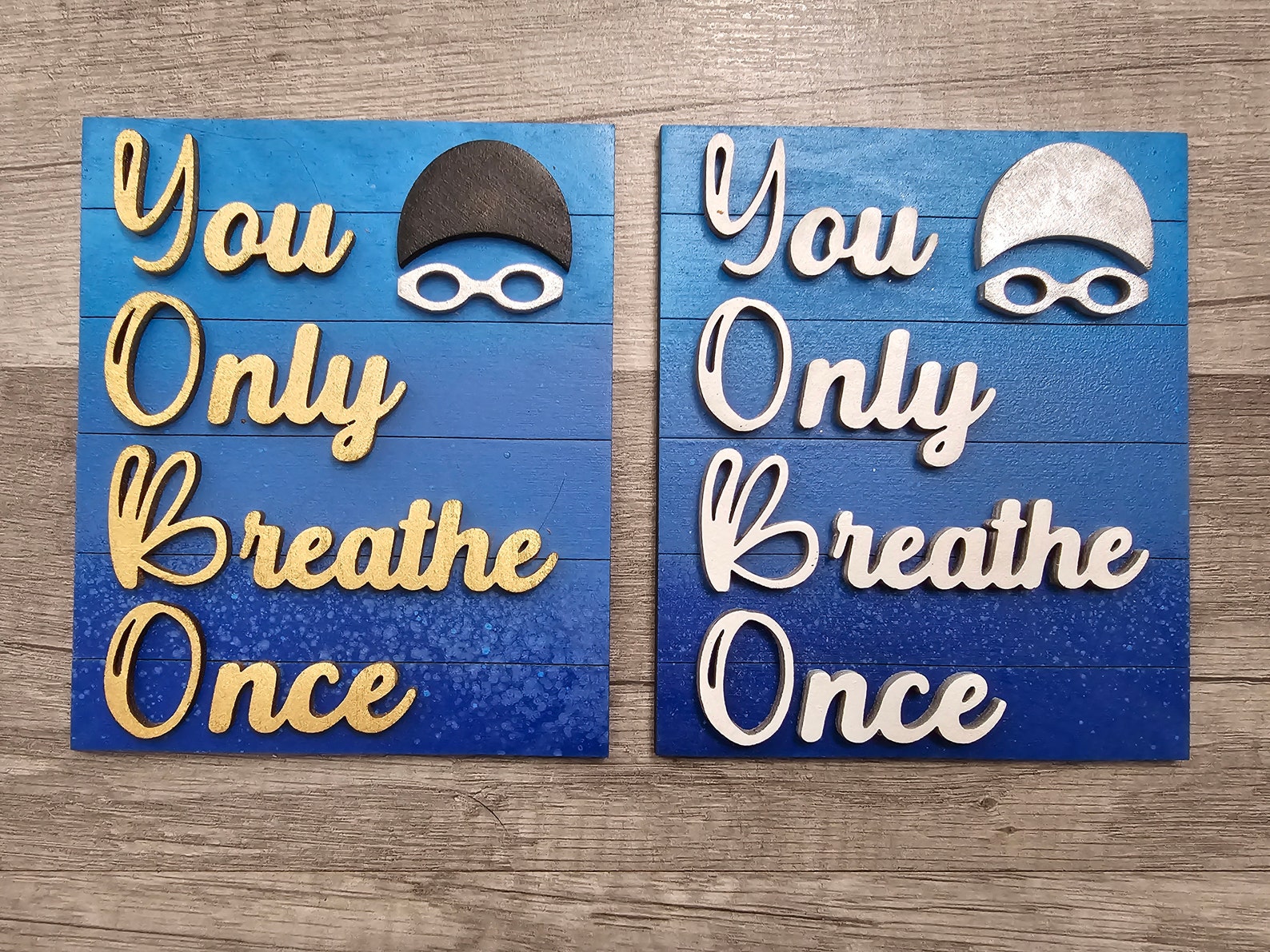 Hand Painted Layered Wood Swim Team Decor - Etsy