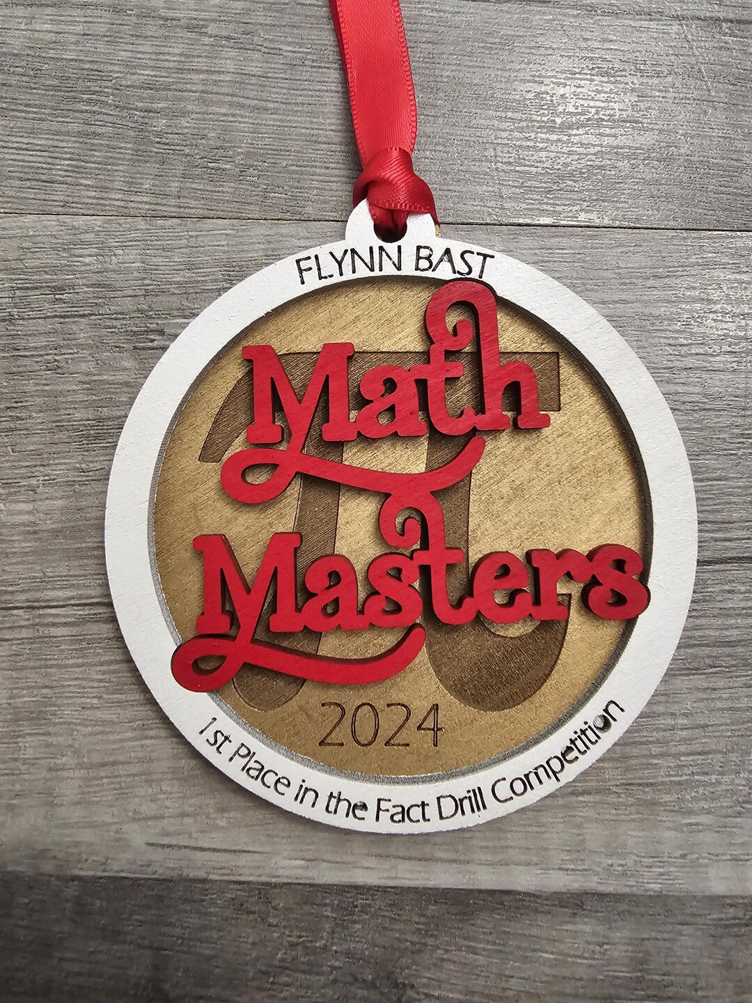 Custom Math Masters Ornament, STEM Team Gift - Etsy