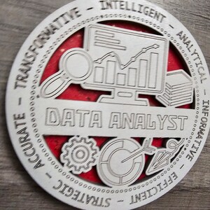 Personalized Data Analyst Ornament: Laser Cut Compass, Custom Colors - Etsy