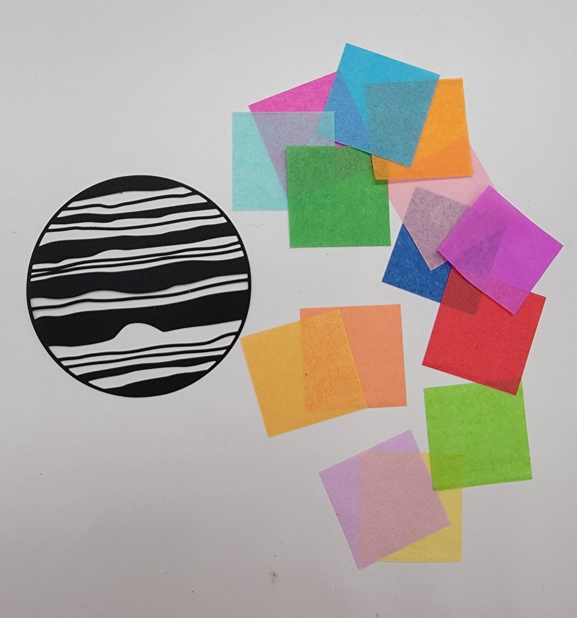 Planet Suncatcher Kit (set of 2): Galaxy Kid Craft, Space Birthday ...