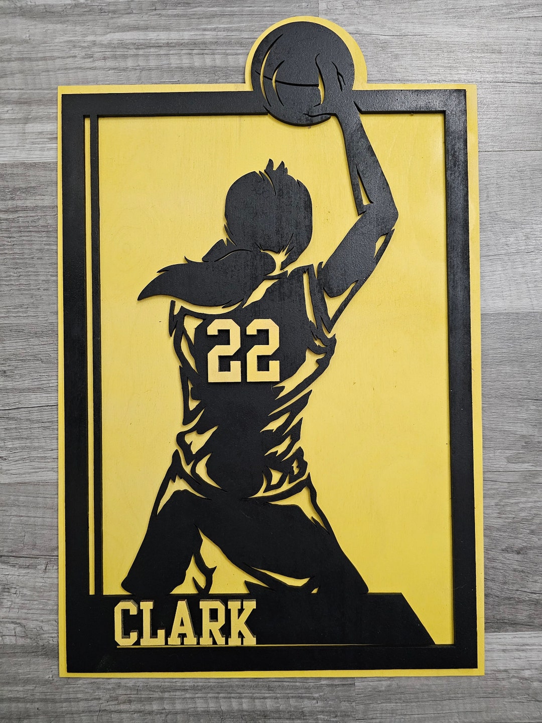 Basketball Sign, Basketball Tiered Tray Decor, Basketball Gift ...