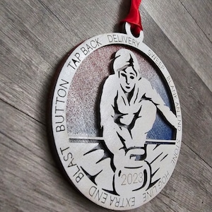 Custom Curling Ornament, Curling Gift, Personalized Curling Ornament ...