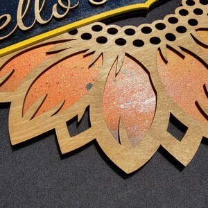 Hello Sunshine Sign, Sunflower Sign, Sunflower Home Decor, Sunflower ...