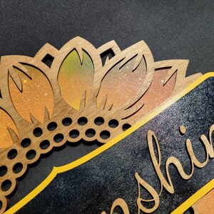 Hello Sunshine Sign, Sunflower Sign, Sunflower Home Decor, Sunflower ...