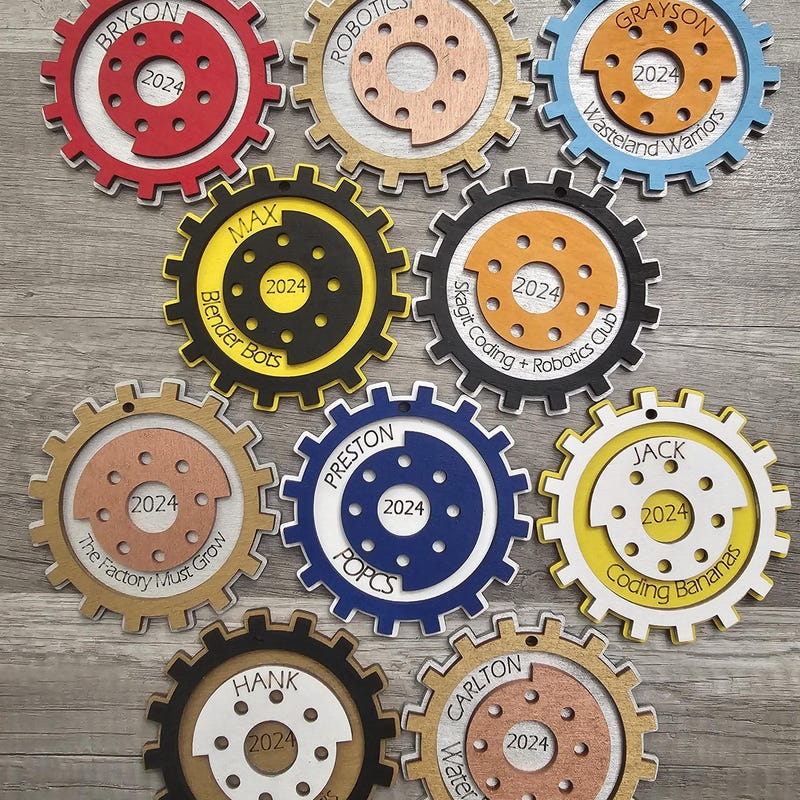 Robot and Gears - Etsy