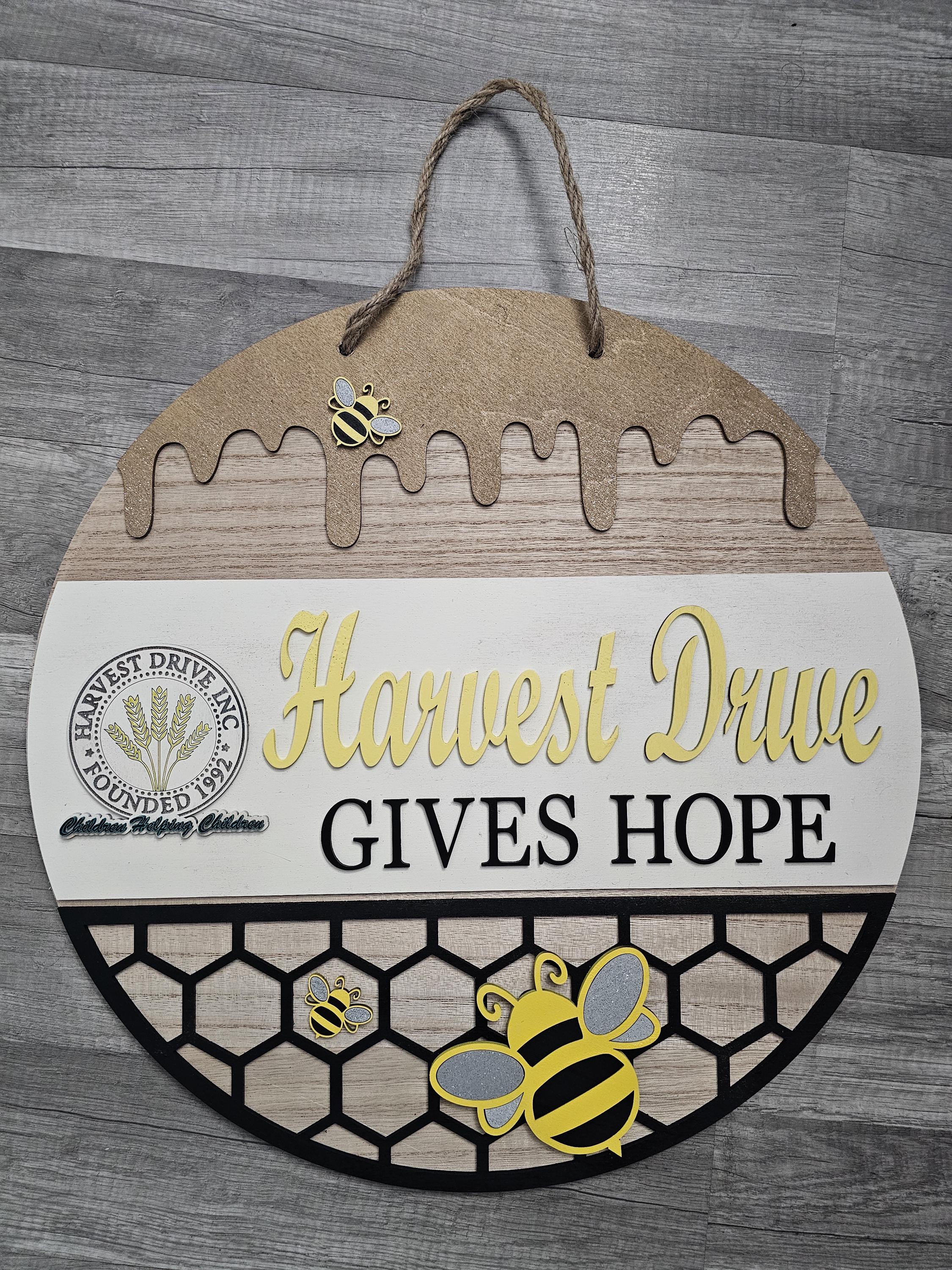 Custom Bumble Bee Nursery Name Sign: Layered Wood, Baby Girl Decor - Etsy