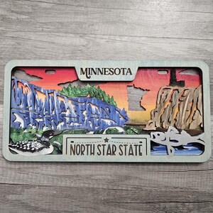 Custom Minnesota Sign: Laser Cut, Hand Painted, Personalized Decor - Etsy
