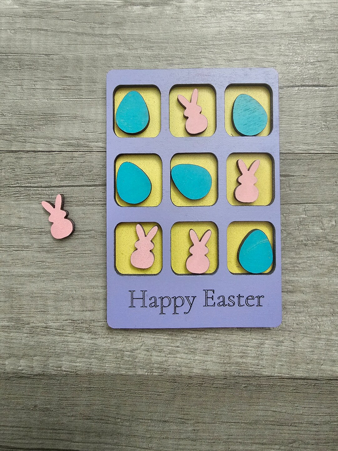 Easter Tic Tac Toe, Easter Game, Easter Basket Filler, Easter Gift for ...
