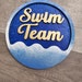 Hand Painted Layered Wood Swim Team Decor - Etsy