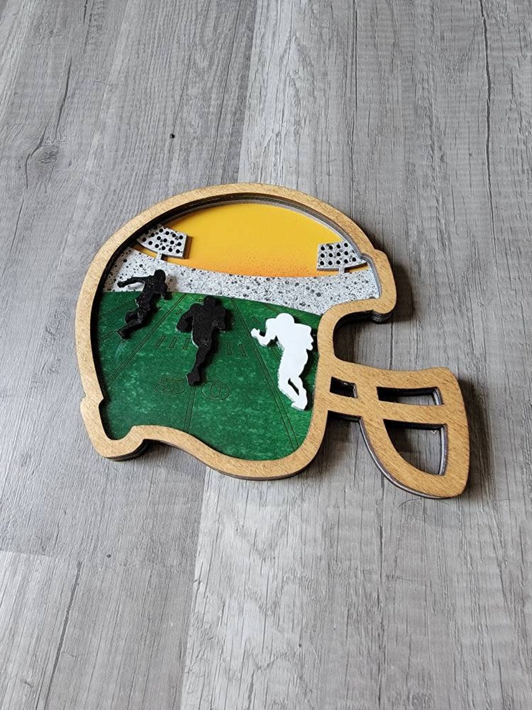 Custom Football Sign, Football Tiered Tray Decor, Footballball Gift ...