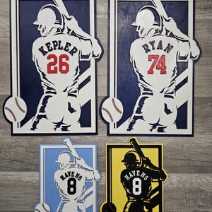 Baseball Sign, Personized Baseball Jersey Sign, Senior Baseball Gift ...