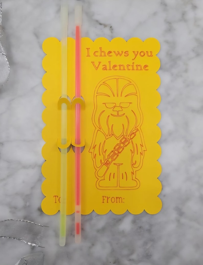 Star Wars Valentines: Glow Stick Set - Personalized Kids Classroom ...
