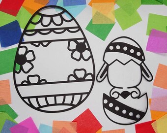 Easter DIY Suncatcher Craft Set, Happy Easter With Easter Egg Decor ...