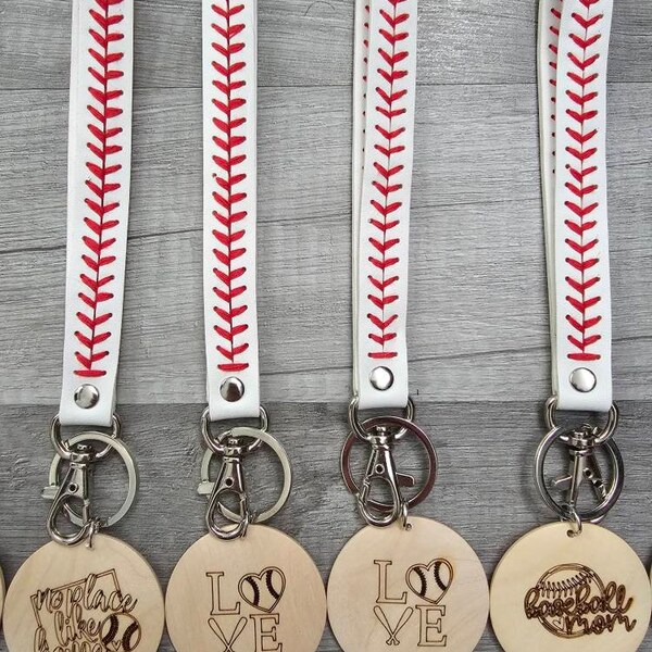 Baseball Keychain - Etsy