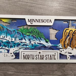 Minnesota Sign, Custom State Sign, Personalized State Sign, Customized ...