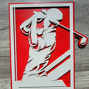 Custom Golf Sign, Golf Tiered Tray Decor, Golf Gift, Personalized Golf ...