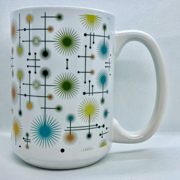 Mid Century Mug - Etsy