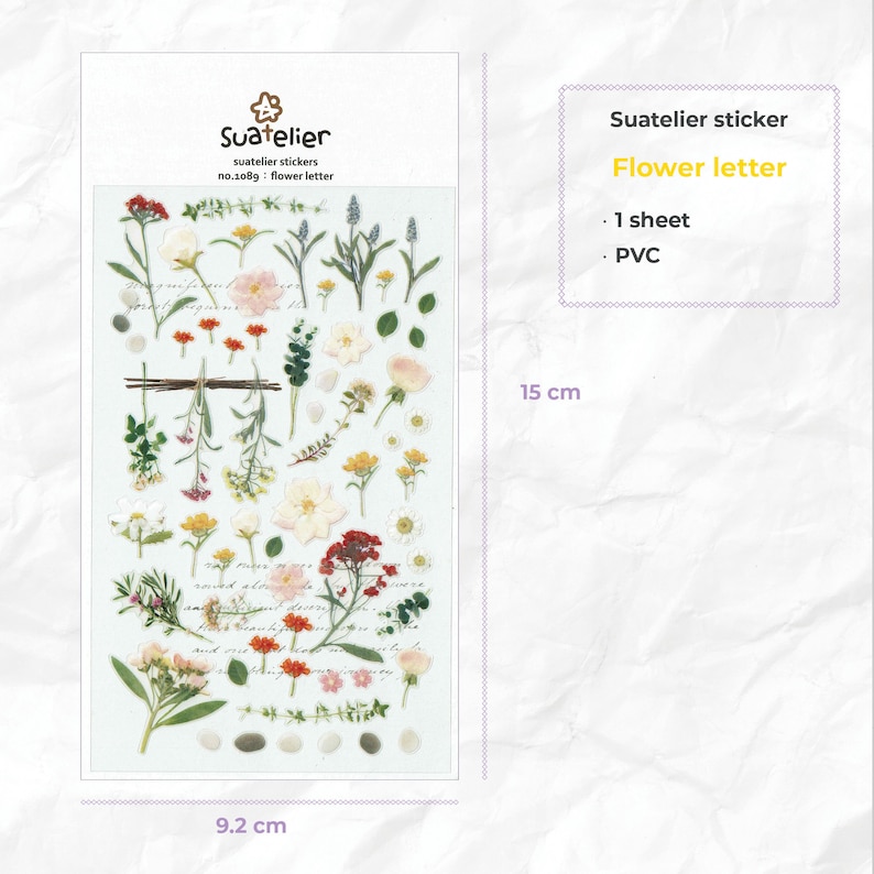 Pegatinas Suatelier / Fleur, Carta de flores, Café de flores / para ...