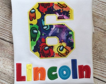 Among Us Birthday Shirt | Etsy