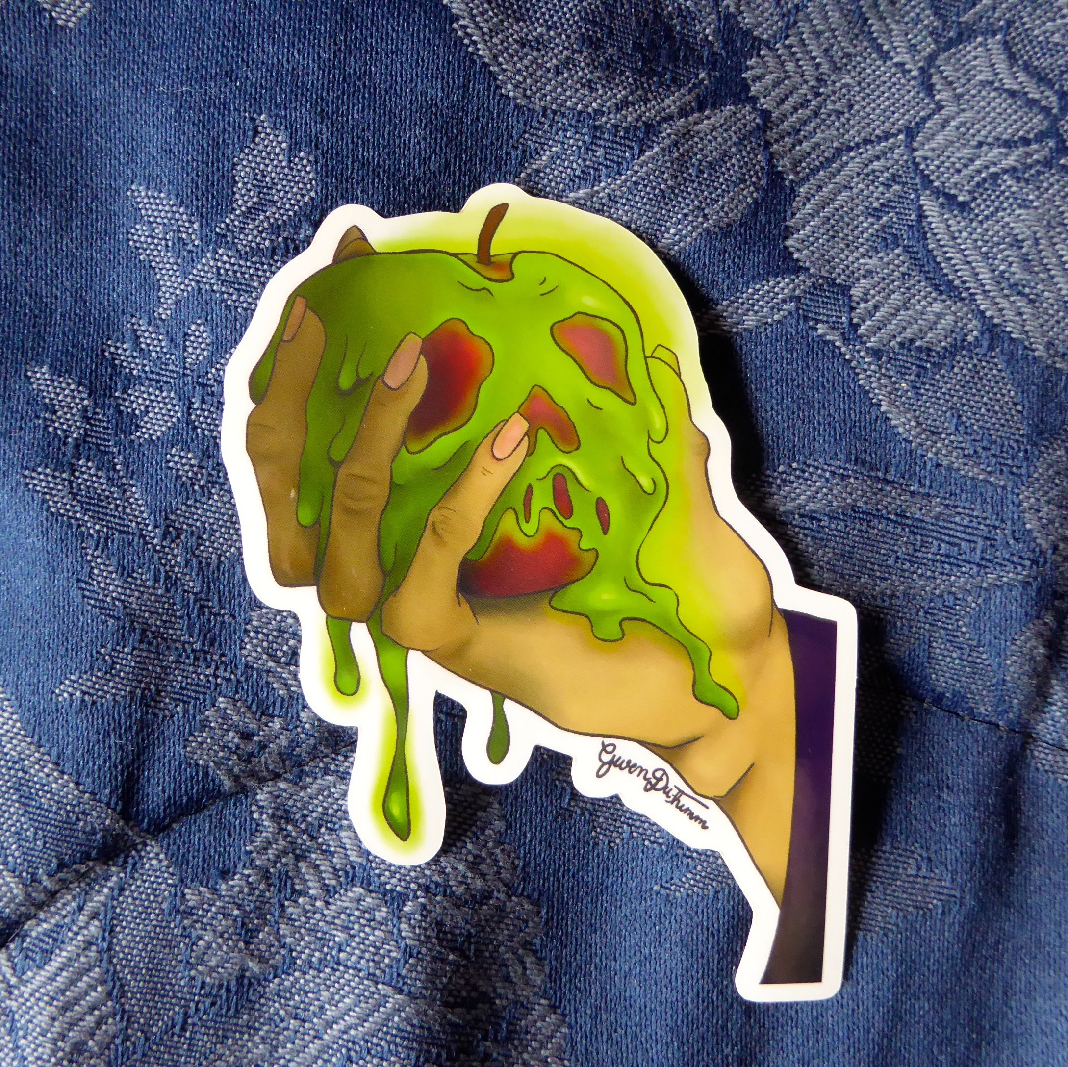 Disney Evil Queen Poison Apple Vinyl Sticker Snow White & the 7 Dwarves ...