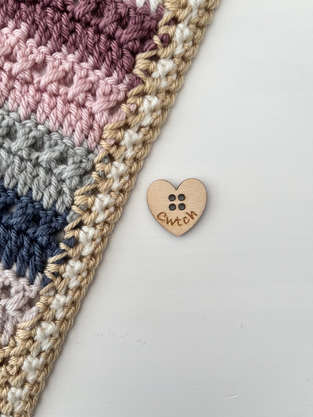 Heart Shaped "cwtch" Buttons - Etsy