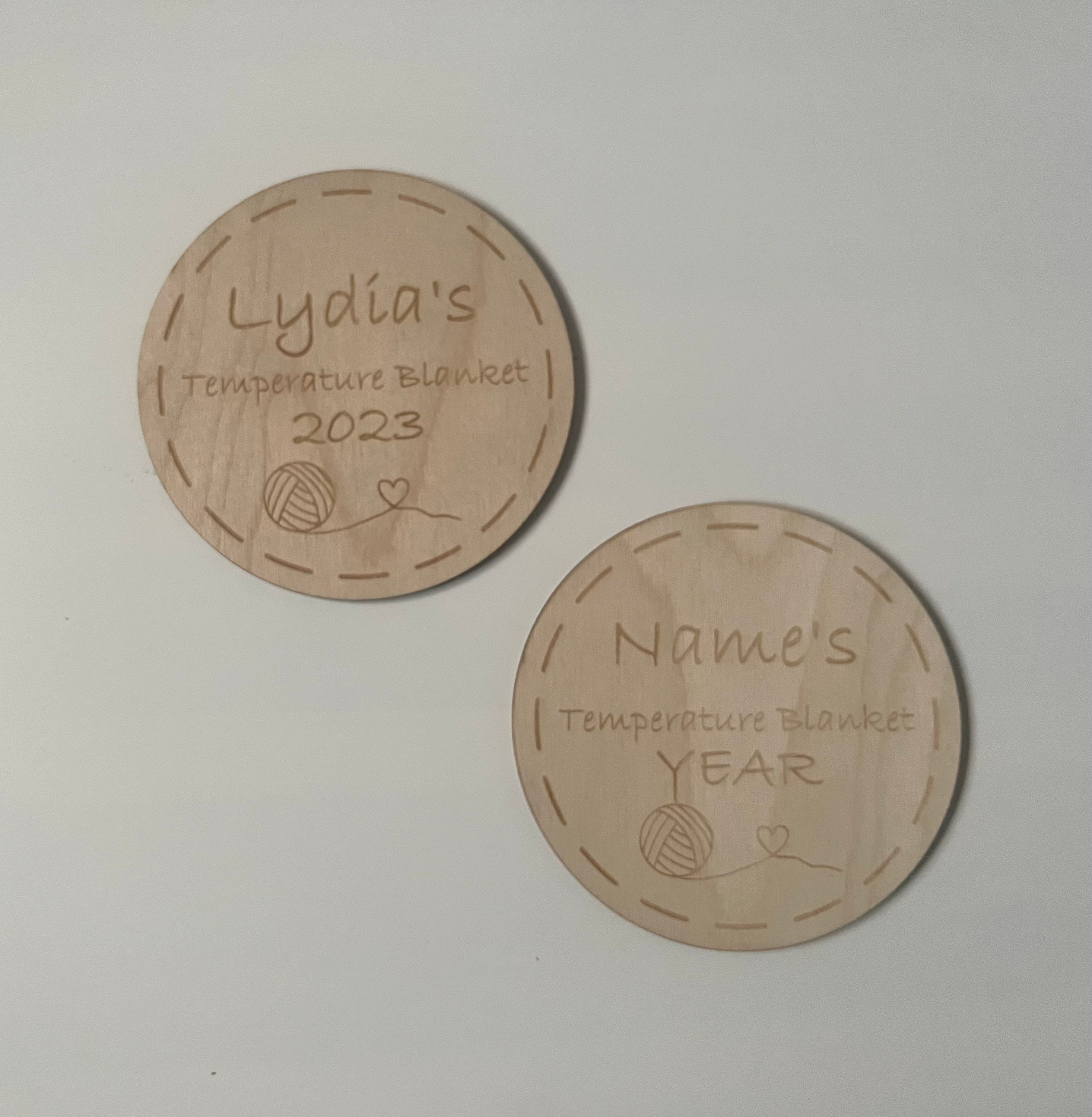 Temperature Blanket Photo Prop Personalised - Etsy UK