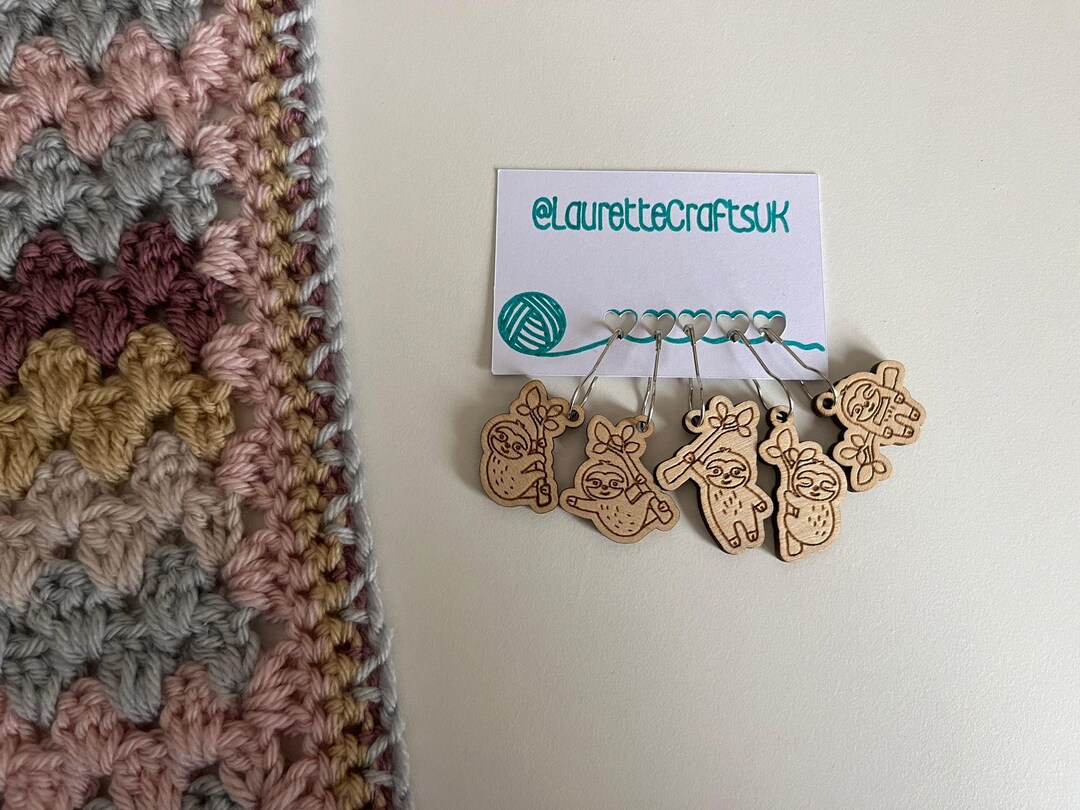 Sloth Stitch Markers - Etsy