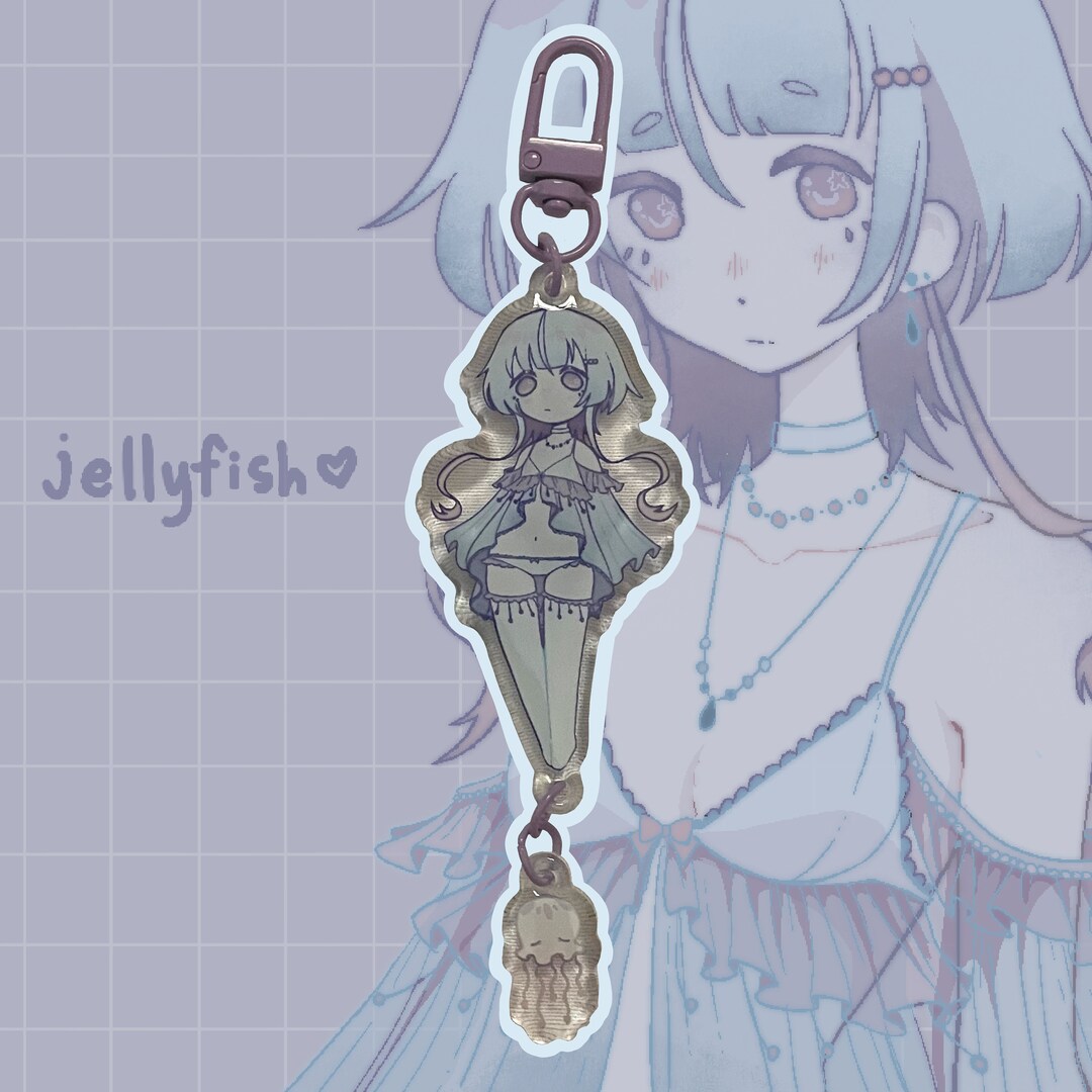 Jellyfish Girl (meda) Charm - Etsy