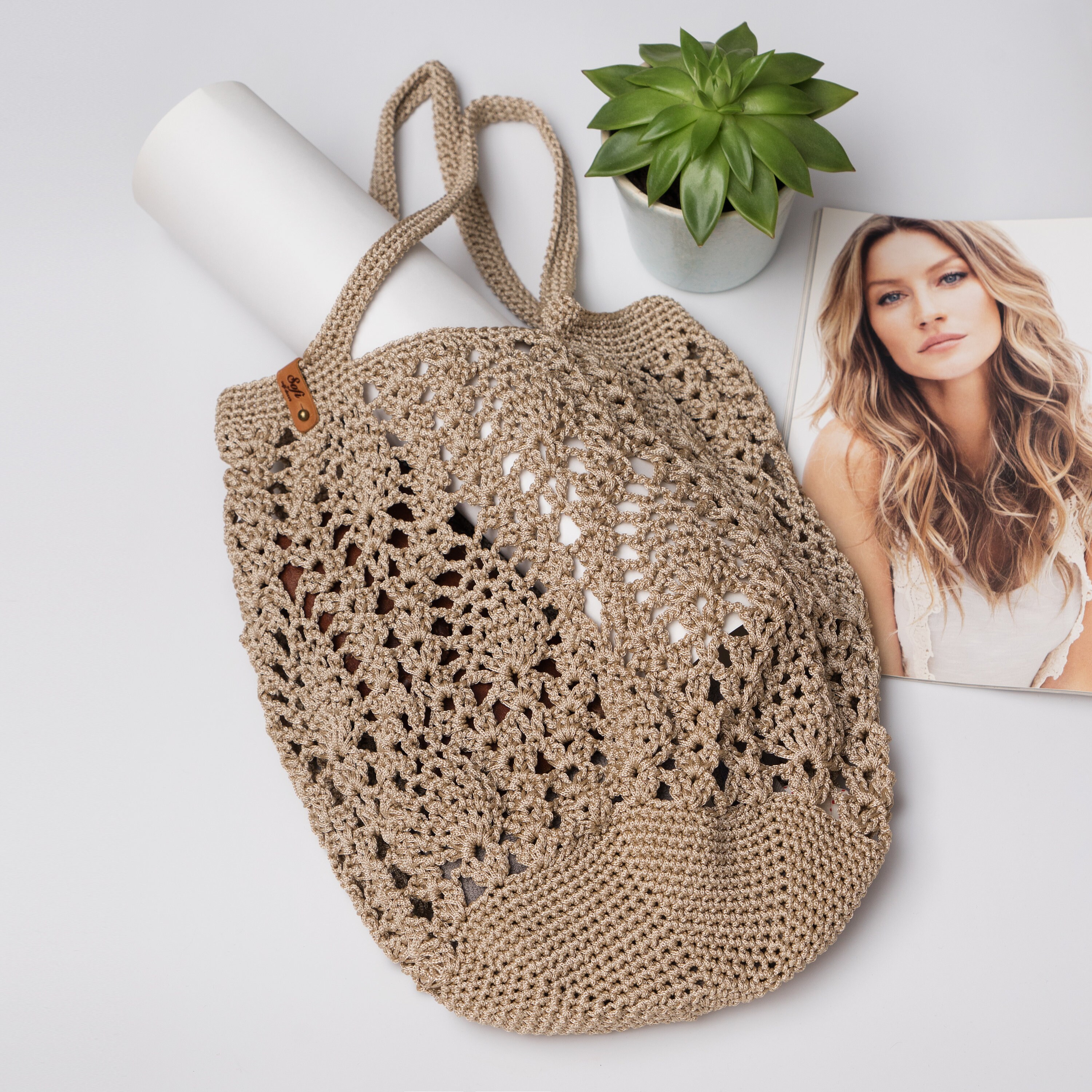 Red Crochet Shoulder Bag Crochet Lace Bag - Etsy