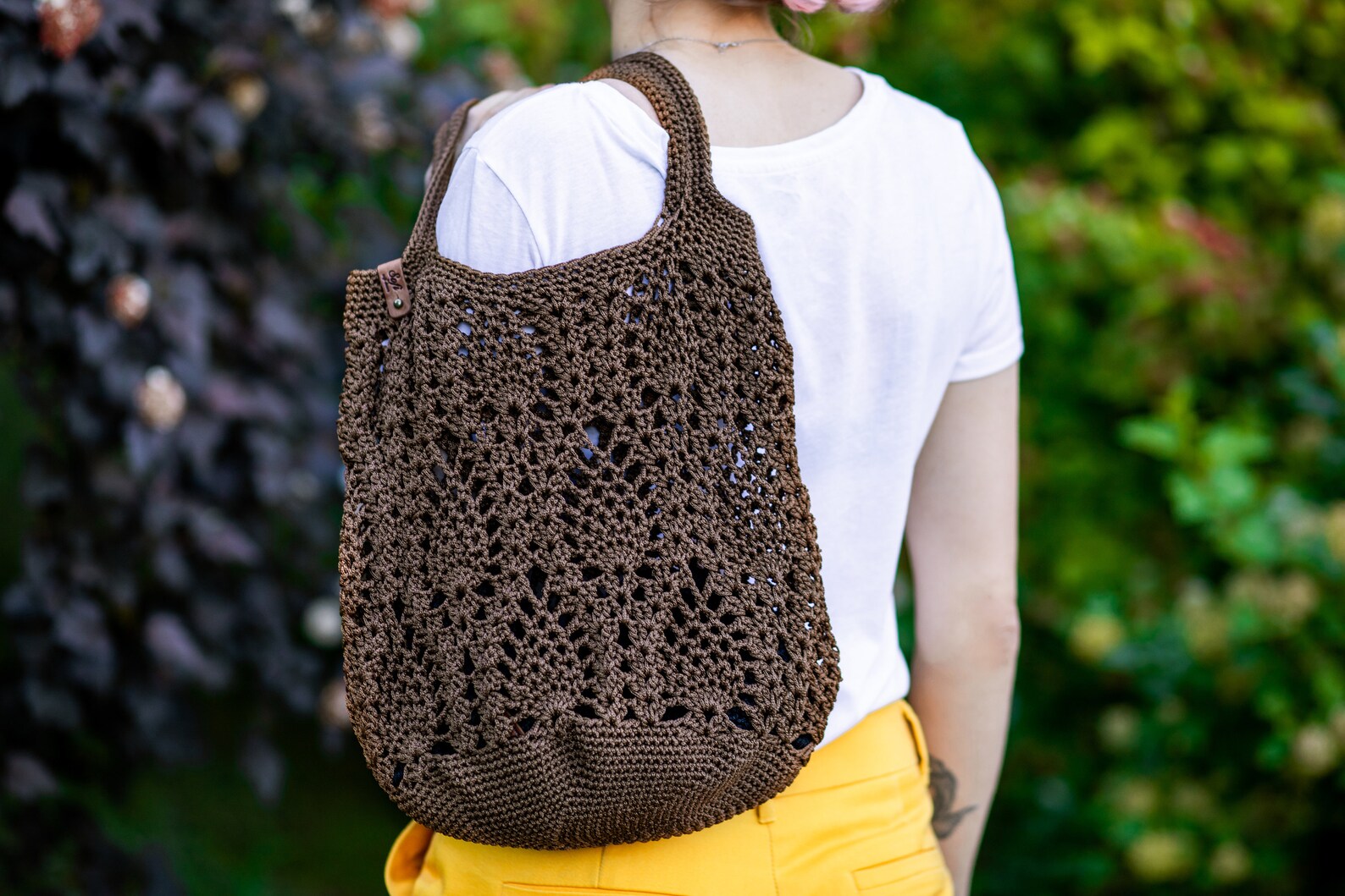 Red Crochet Shoulder Bag Crochet Lace Bag - Etsy